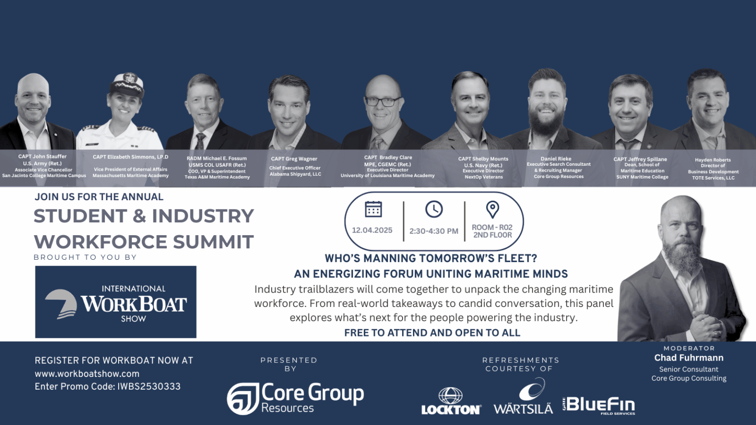 Student & Industry Workforce Summit | International WorkBoat Show